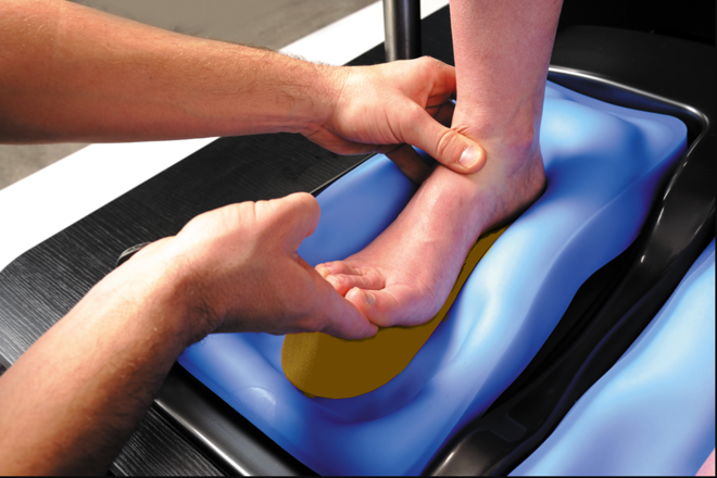 Custom cycling footbeds